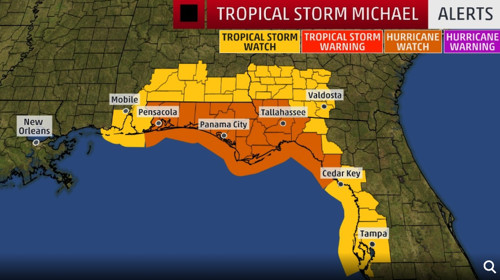 Aerial Florida Panhandle Map
